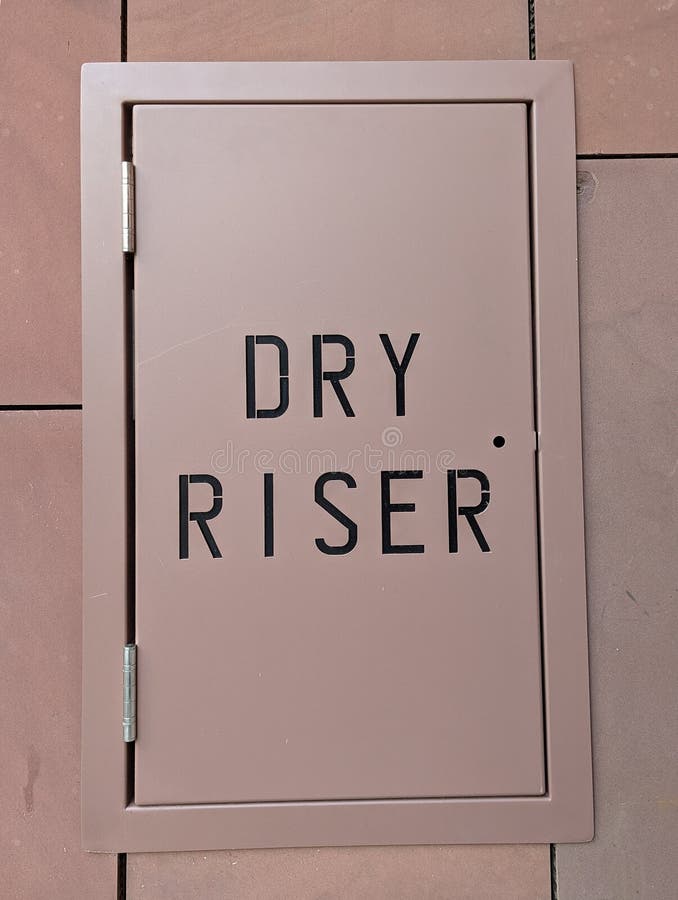 A Dry Riser Cabinet on a High Rise Building Stock Photo - Image of ...