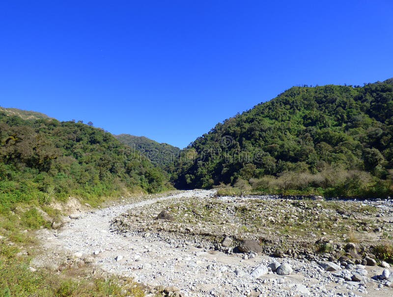 Dry river stock image. Image of channel, natural, sunlight - 94485423