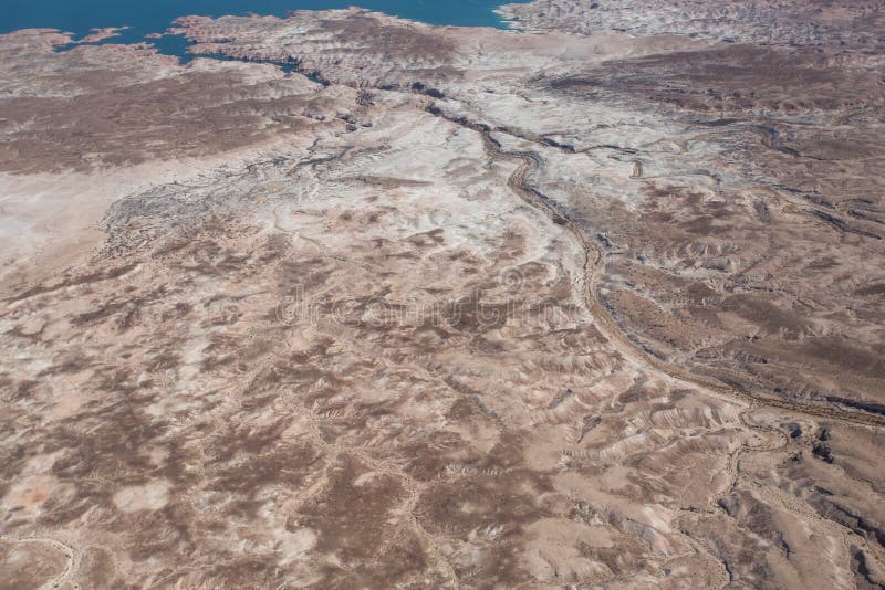 Dry River Bed in Nevada Desert Stock Photo - Image of geological ...