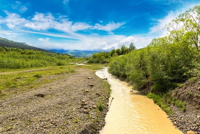 Dry river stock photo. Image of water, pattern, weather - 189703210
