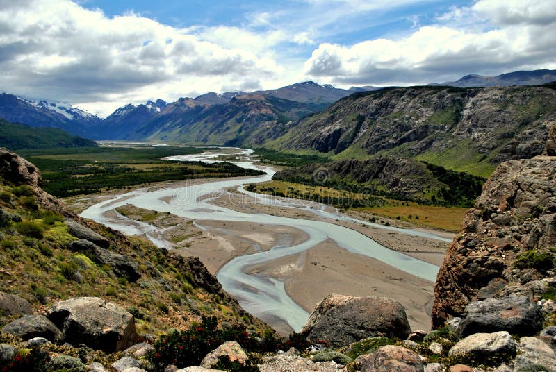 Almost dry river stock image. Image of nice, wood, hills - 80976561