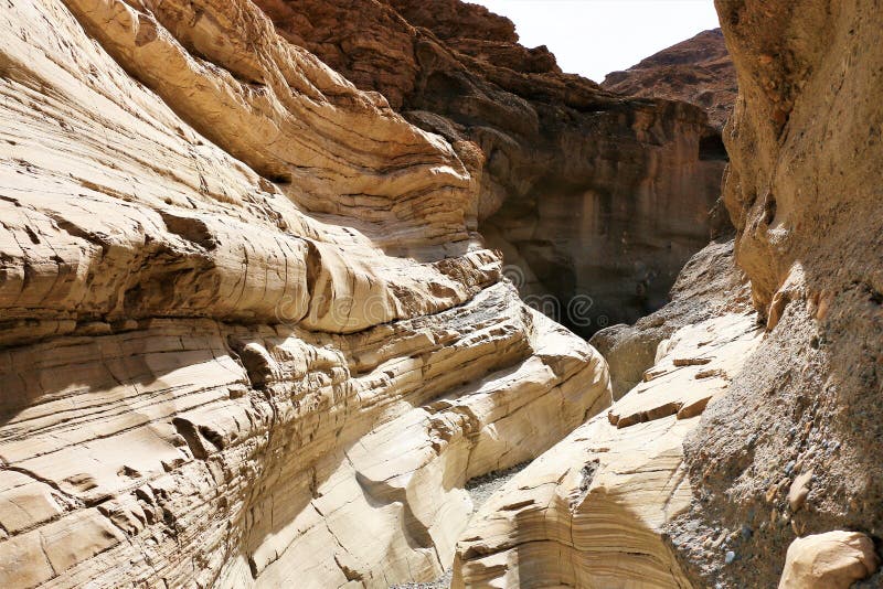 Dry Riverbed in Death Valley Stock Image - Image of monotone, valley ...