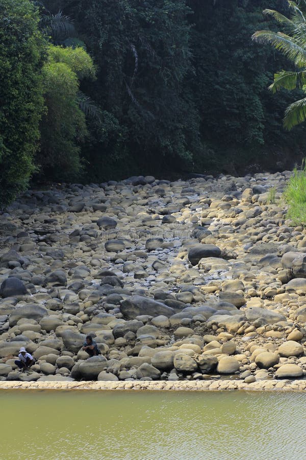 A Dry, Rocky River at the Bottom Stock Image - Image of adventure, hill ...