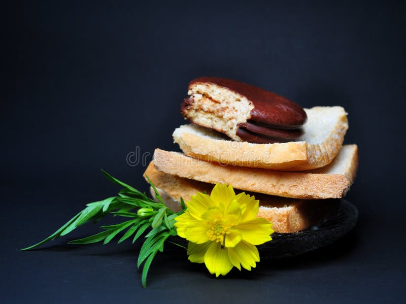 Dry Rusk Bread and a Glass of Milk Stock Image - Image of copy, cracker ...