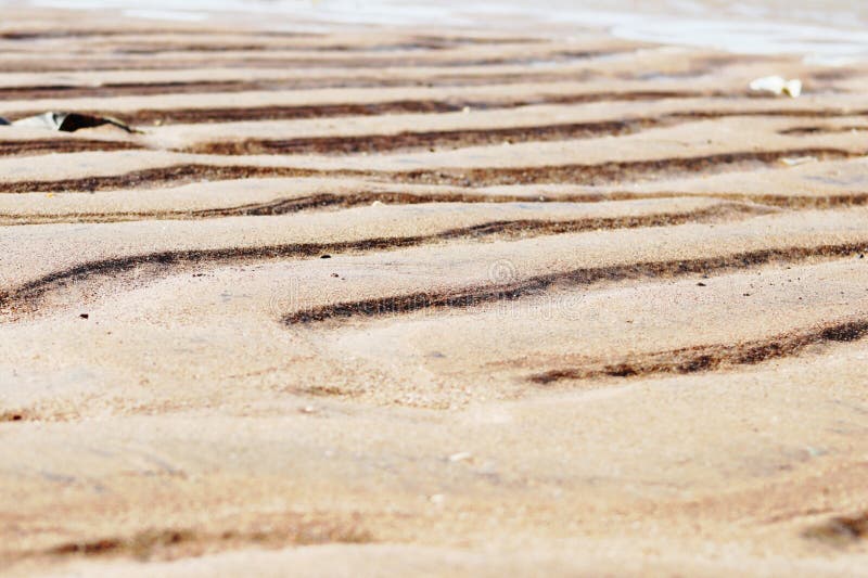 Dry Sand on the Big Beach, Beach Sand Closeup Stock Image - Image of ...