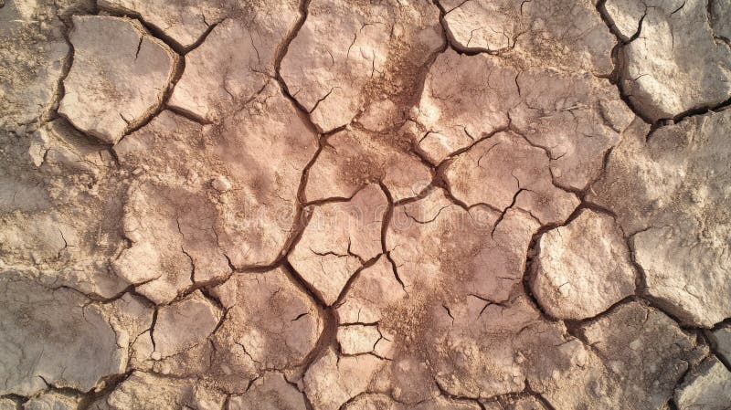 Dry Scorched Soil Showing a Mesmerizing Pattern of Cracks and Gradients ...