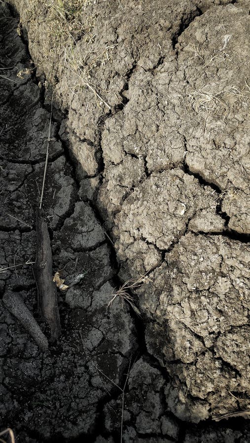 The Dry Season Causes Drought in Indonesia Stock Image - Image of ...