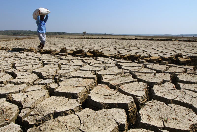 Dry season editorial image. Image of resident, soil, lake - 31642825