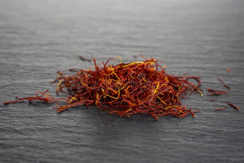 Dry Shaffron Thread on Grey Stone Stock Photo - Image of gold, close ...