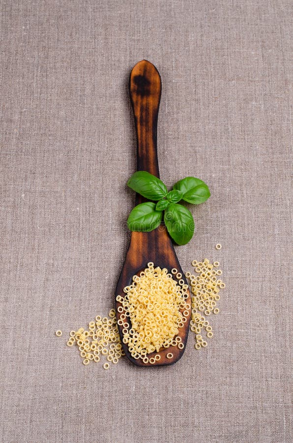 Anelli Rigati Italian Boiled Pasta in Heap Stock Image - Image of ...