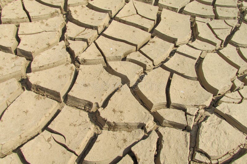 Dry Soil Cracks Texture Pattern at River Bank Stock Image - Image of ...