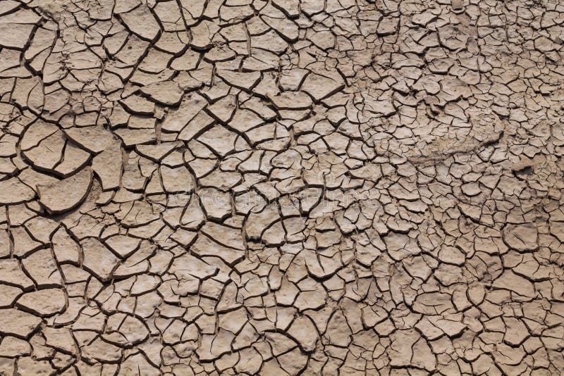 Dry Soil Texture Pattern Inside the Drying Riverbed Stock Image - Image ...