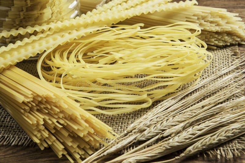 Close of yellow pasta stock photo. Image of noodle, pasta - 103929196