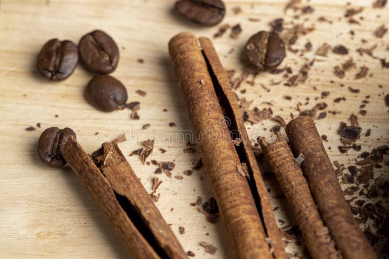 Dry Spice of Fragrant Cinnamon on the Table Stock Image - Image of ...