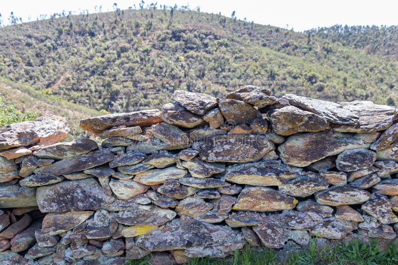 `Dry Stone` or `dry Wall` Wall. Characterized by the Use of Uncut Stone ...