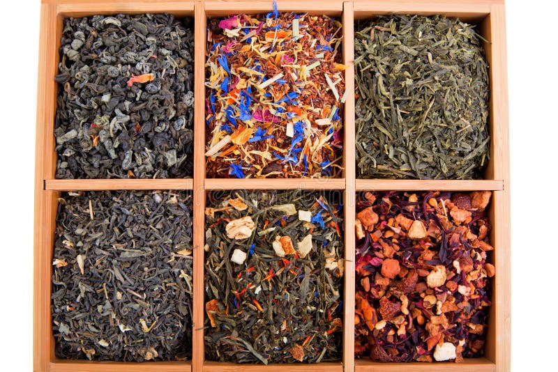 Dry tea collection stock photo. Image of baikhovi, green - 21522668