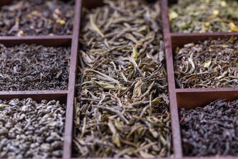 Dry tea leaves stock photo. Image of aroma, aromatic - 53962086