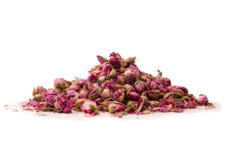 Dry Tea Roses Isolated on White Background Stock Image - Image of aroma ...