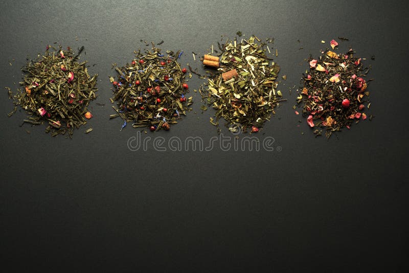 Dry Teas and Herbs Collection Stock Image - Image of breakfast, chinese ...