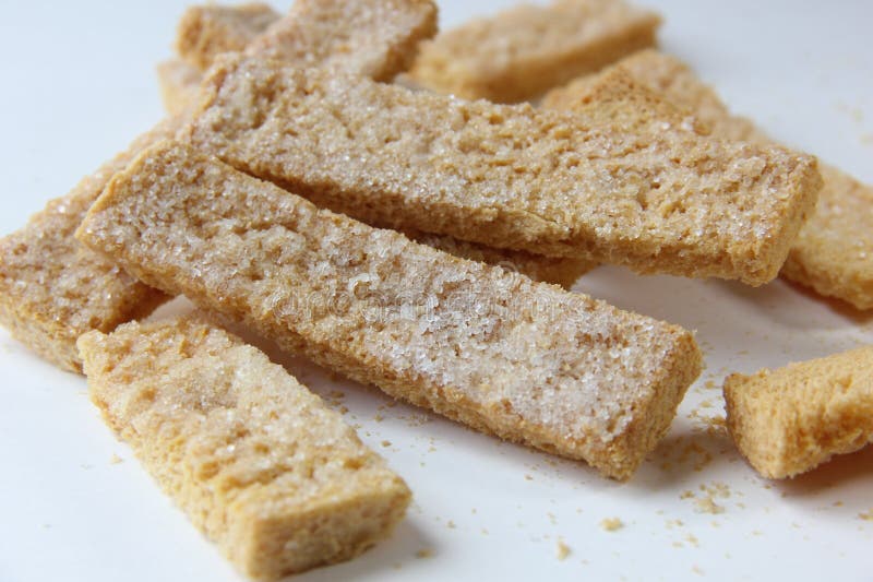 Dry toasted bread stock photo. Image of granulated, cookies - 307600870