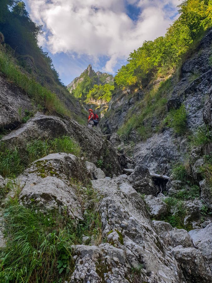 The Dry Valley of the Caraiman, Bucegi Mountains, Romania Stock Photo ...