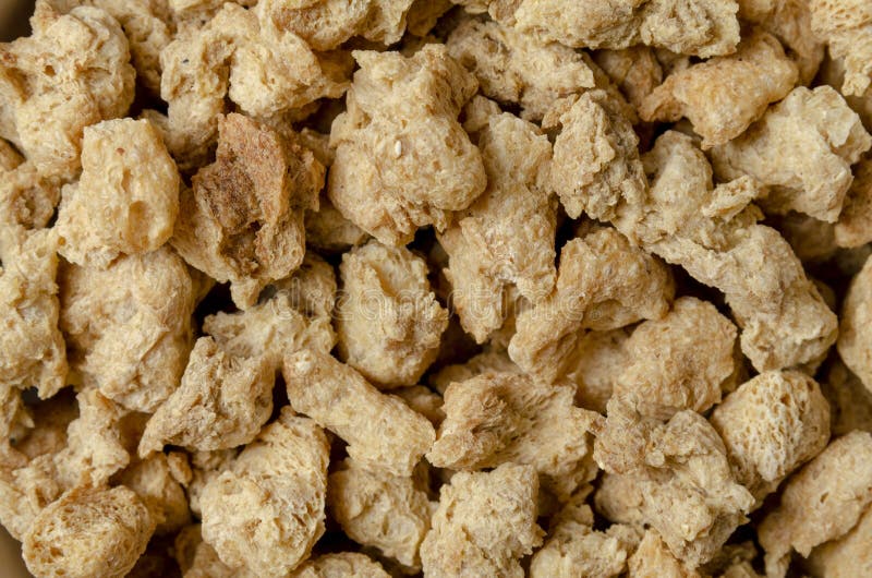 Dry Vegan Meat. Soy Meat. Protein. Close Up. Stock Image - Image of ...