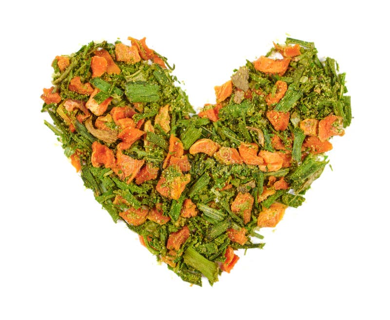 Dry Vegetable Spice. Isolated on White Background Stock Image - Image ...