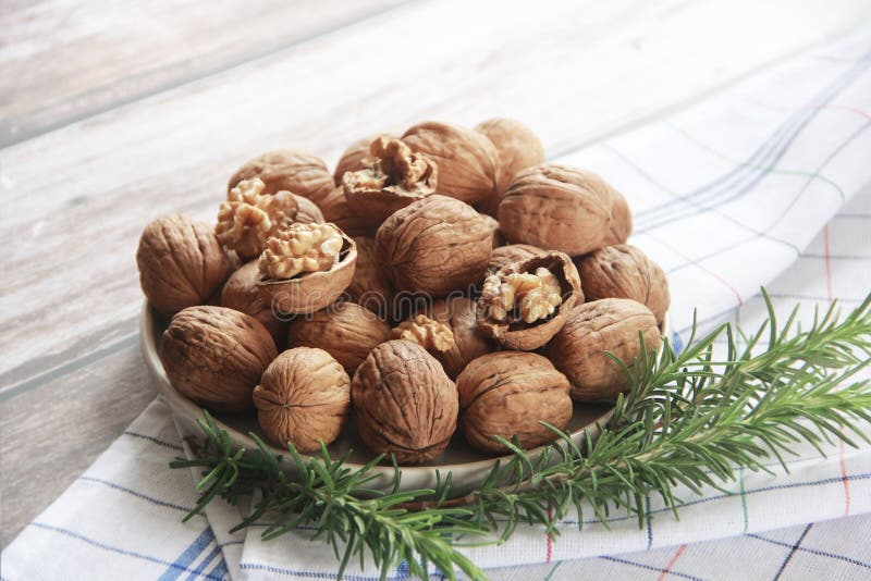 Dry Walnut in a Hard Brown Shell Stock Photo - Image of nourishment ...