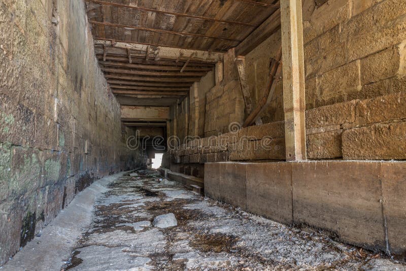 Dry Water Channel on the Danube in Regensburg, Germany Stock Image ...