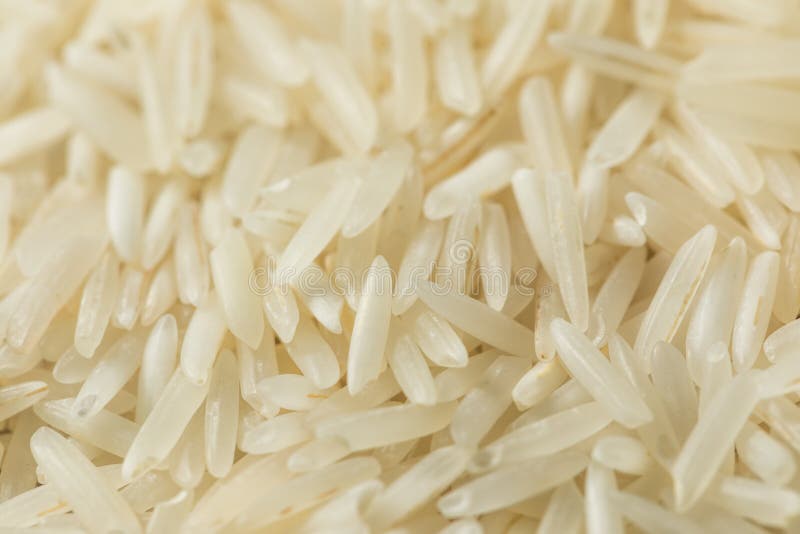 Dry White Organic Basmati Rice Stock Image - Image of natural, healthy ...