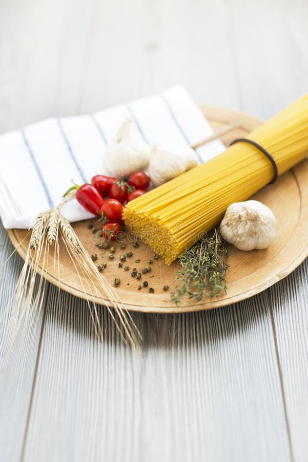Dry yellow spaghetti pasta stock image. Image of yellow - 35010119