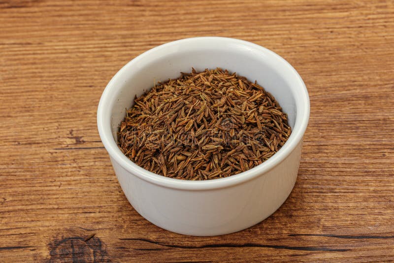 Dry Zeera Seeds in the Bowl Stock Image - Image of healthy, natural ...