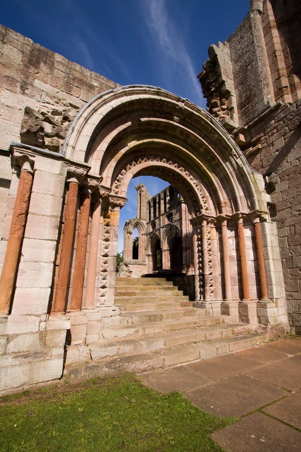 Dryburgh Abbey stock photo. Image of beautiful, door - 11073626