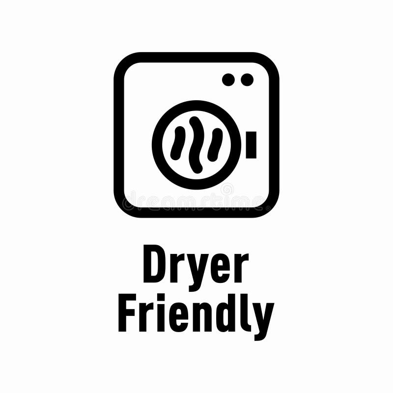 Dryer Friendly Vector Information Sign Stock Vector - Illustration of ...