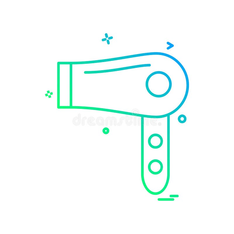 Dryer icon design vector stock vector. Illustration of object - 132403312