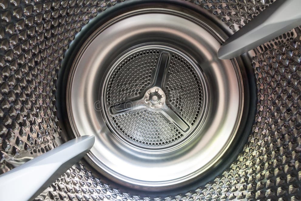 Dryer Machine Drum from Inside. Stock Image - Image of household ...