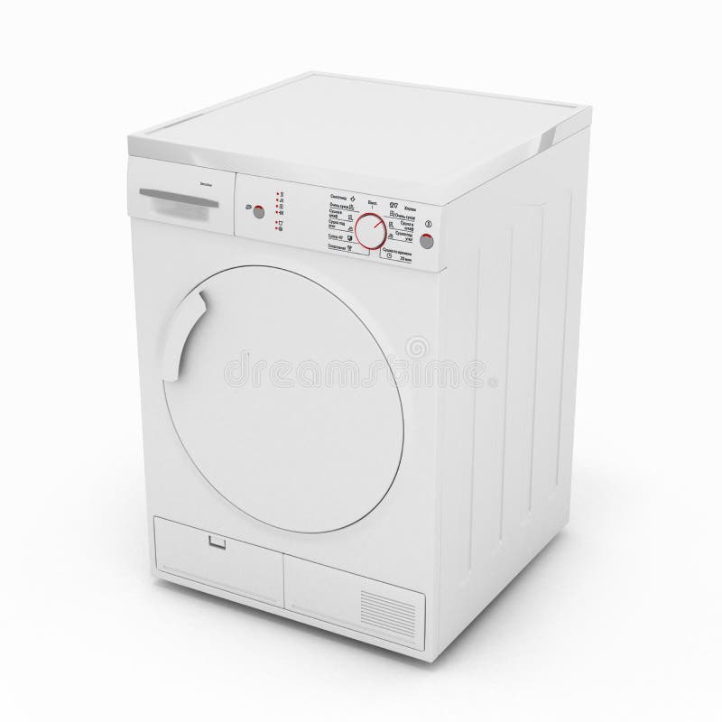 Clothes Dryer Machine White Background Stock Illustrations – 1,338 ...
