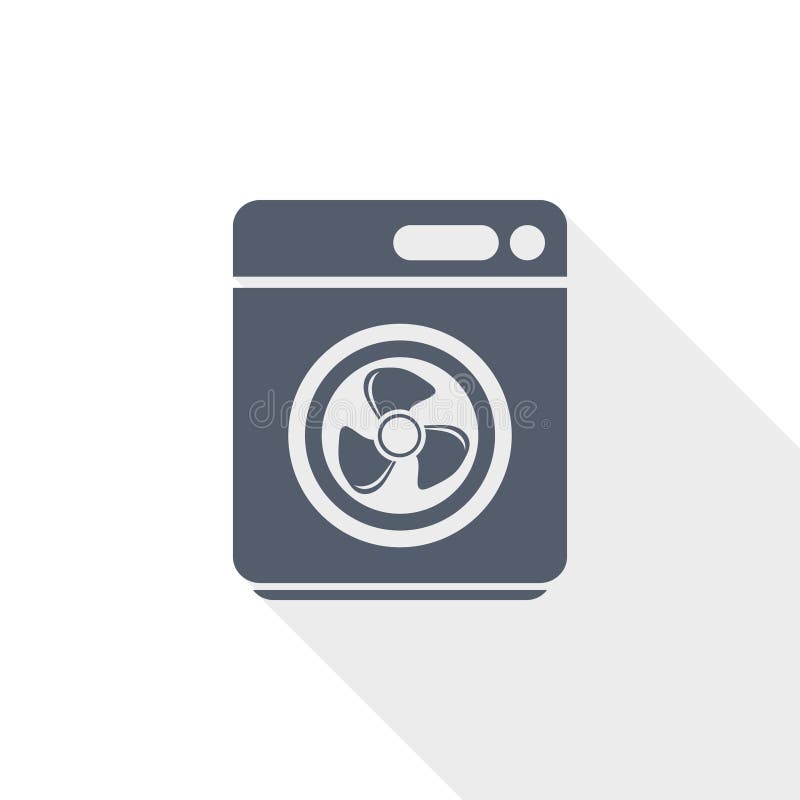 Dryer Machine Vector Icon, Laundry Flat Design Illustration Stock ...