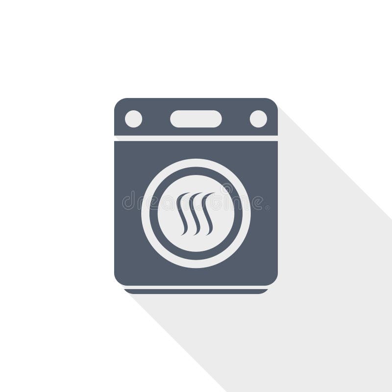 Dryer Machine Vector Icon, Laundry Flat Design Illustration Stock ...
