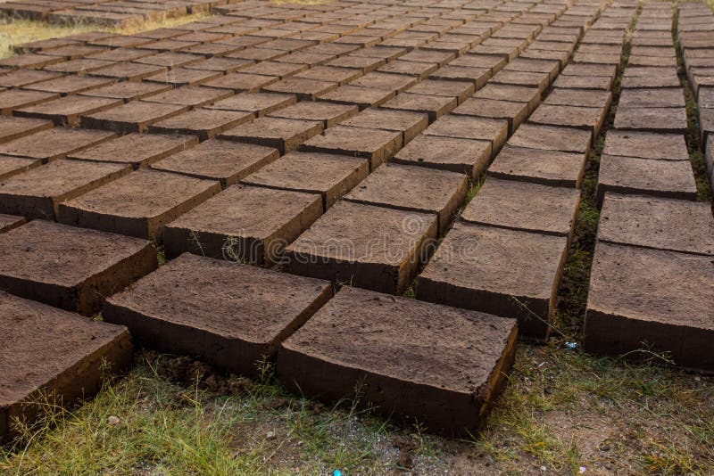Adobe Bricks - Sustainable Building Materials 2 Stock Image - Image of ...