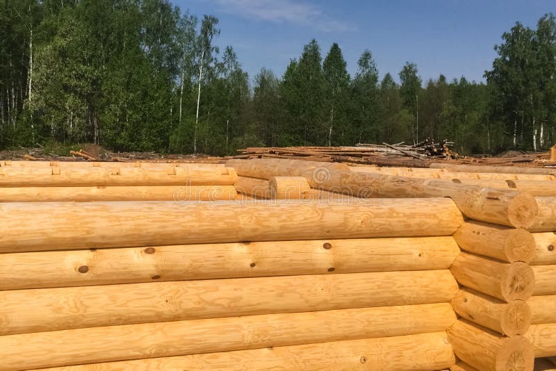 Vertical Log Wall Construction
