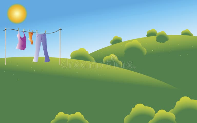 Drying Clothes Stock Illustrations – 9,860 Drying Clothes Stock ...
