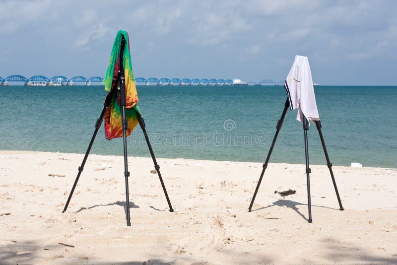 Drying clothes in the sun stock photo. Image of sandy - 19217354