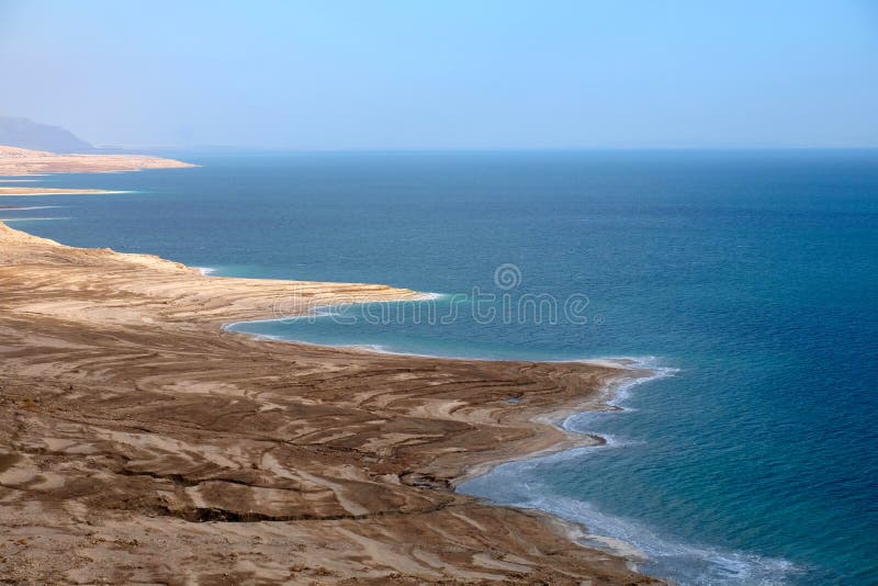 Drying up of Dead Sea . stock image. Image of lake, nature - 19117899