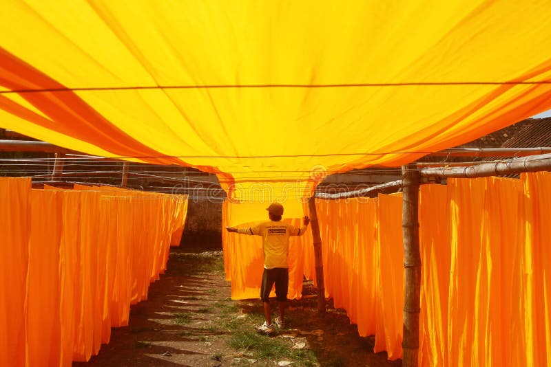 Drying fabric editorial stock image. Image of fabric - 32536874