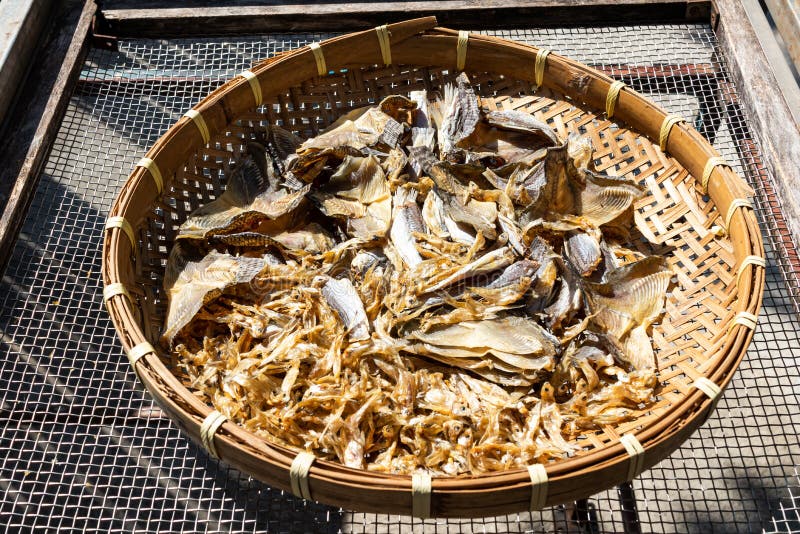 Drying Fish is Process To Preserving Food. Stock Image - Image of ...