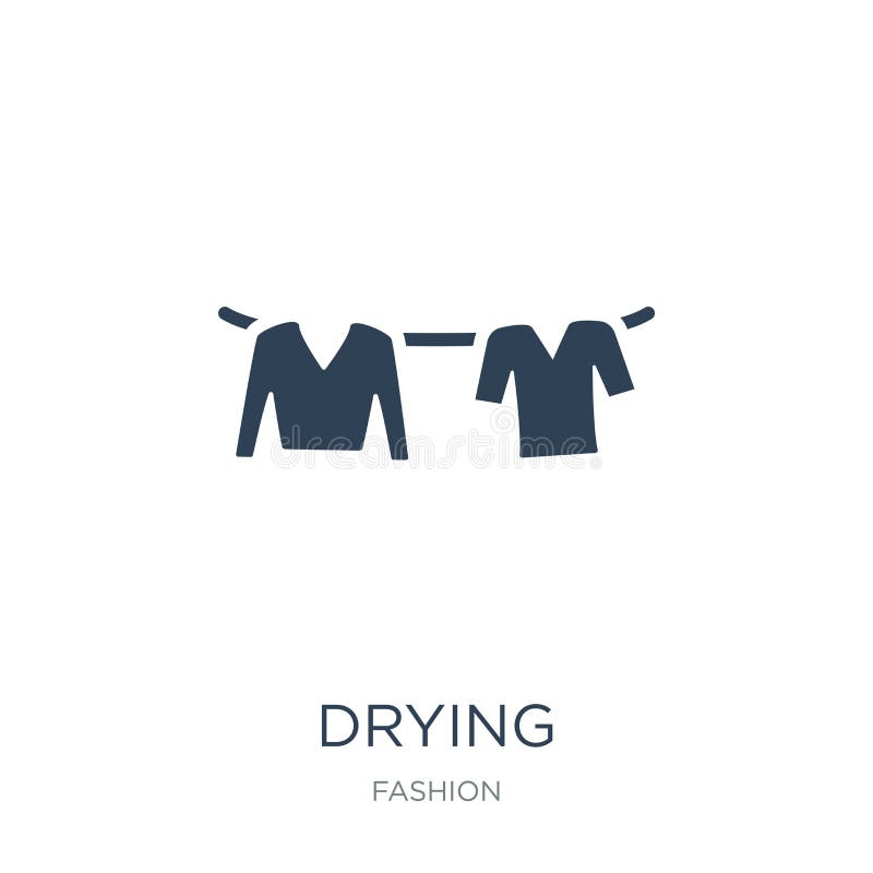 Drying Icon in Trendy Design Style. Drying Icon Isolated on White ...
