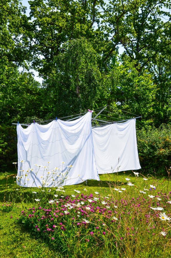 Drying laundry stock photo. Image of clothesline, hanging - 32334622