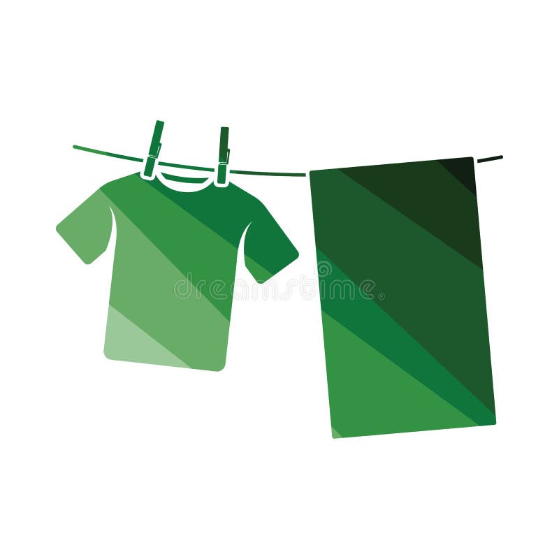 Drying linen icon stock vector. Illustration of sock - 144468641