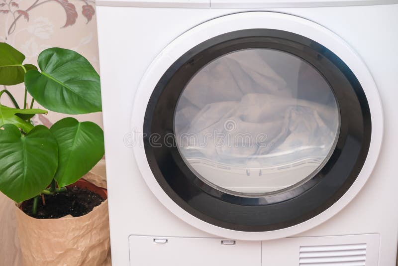 Drying Machine in House for Drying Linen, Clothes, Bed Linen. Dryer ...